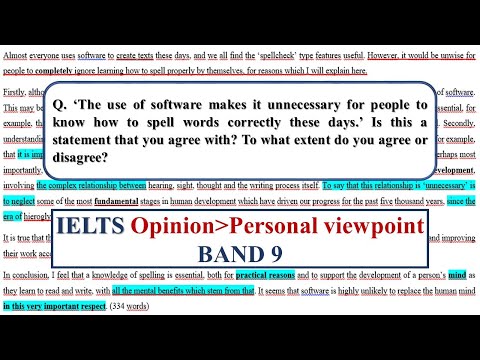IELTS Writing Task 2: Opinion (Personal Viewpoint) Type Task