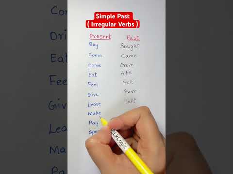 Simple Past - Irregular Verbs | English Grammar