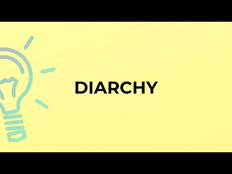 What is the meaning of the word DIARCHY?