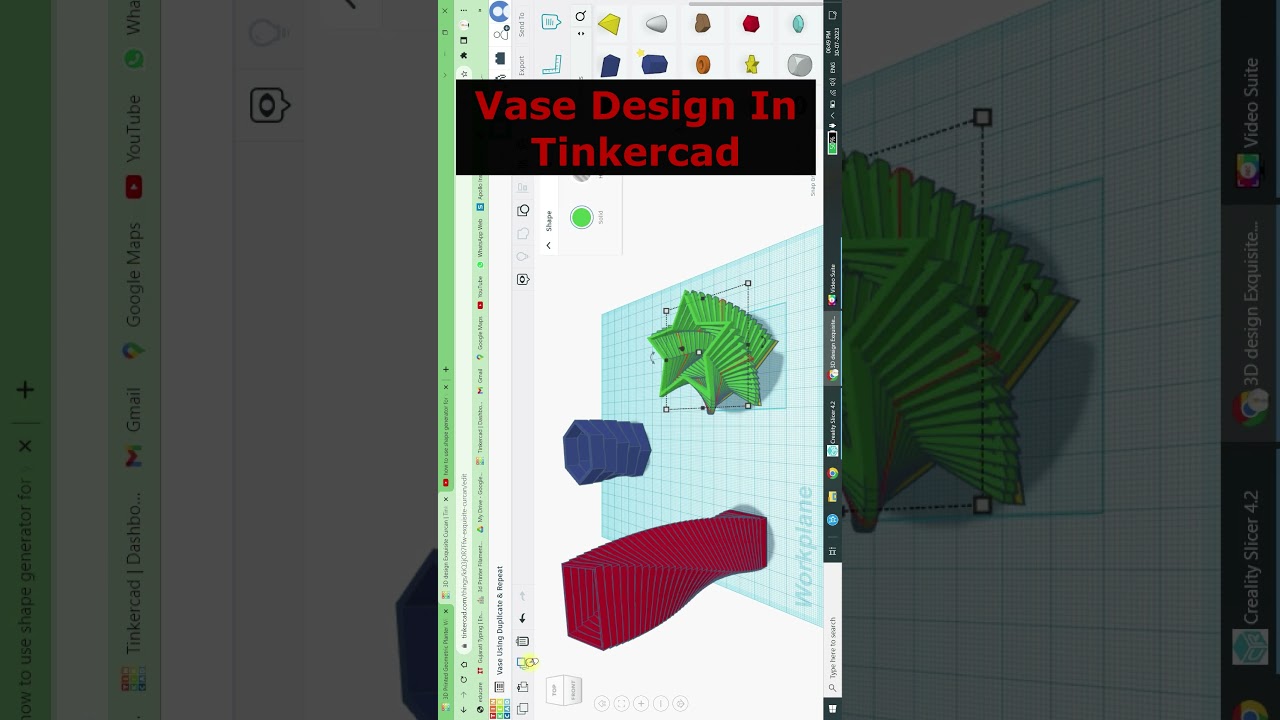 Flower Vase Design In Tinkercad @UNBOXELECTRONICS  #3ddesign # #3dprinting #3dprintingtutorial