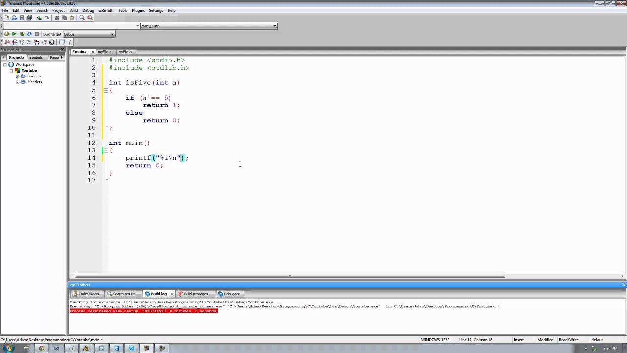 C Programming Tutorial 47, Ternary Operator