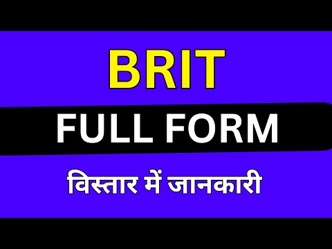 BRIT full form in Medical
