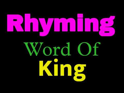 King rhyming words | Rhyming words of King | King ka rhyming word | Rhyming Words