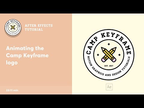 After Effects Tutorial - Animating the Camp Keyframe logo