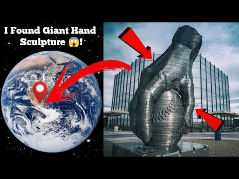 I Found Giant Hand Sculpture 😱🤯 on google maps and google earth 🌎 #maps #earth #hrgoogleearth