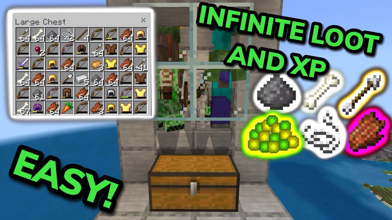 EASIEST 1.21 MOB AND XP FARM TUTORIAL in Minecraft Bedrock (MCPE/Xbox ...