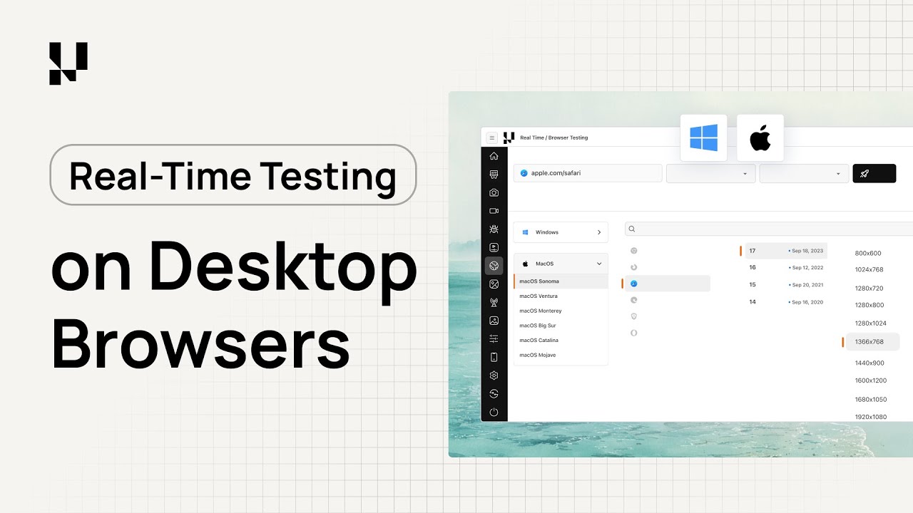 Real-Time Testing on Desktop Browsers