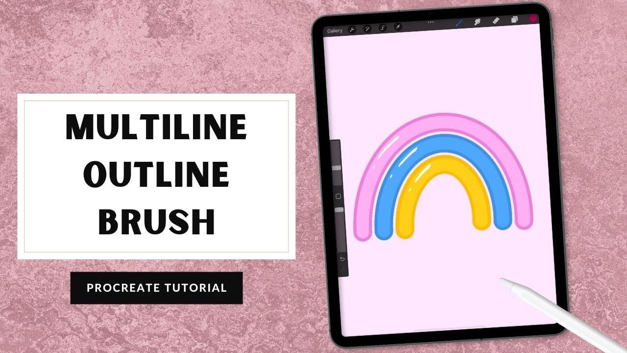 How To Create a Multi Line Outline Brush with FREE Download (Procreate Brush Tutorial)