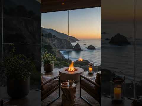 3 Hours of Smooth Sunset Jazz Along Big Sur | California Coastal Drive Music
