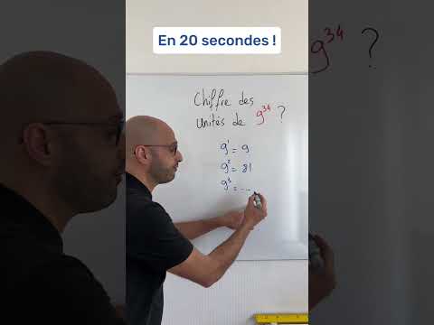 A FAIRE EN 20 SECONDES