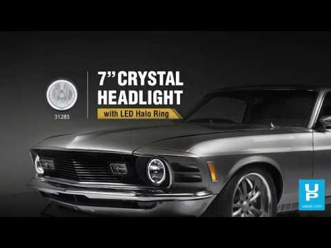7” Crystal Headlight with LED Halo Ring #31285