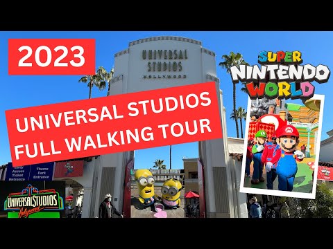2023 UNIVERSAL STUDIOS HOLLYWOOD FULL WALKING TOUR (NARRATED)