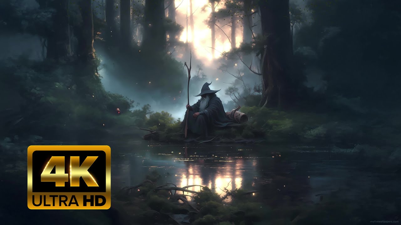 Wizard in the Woods 4K🪵 For PC #wizard #fantasy #nature