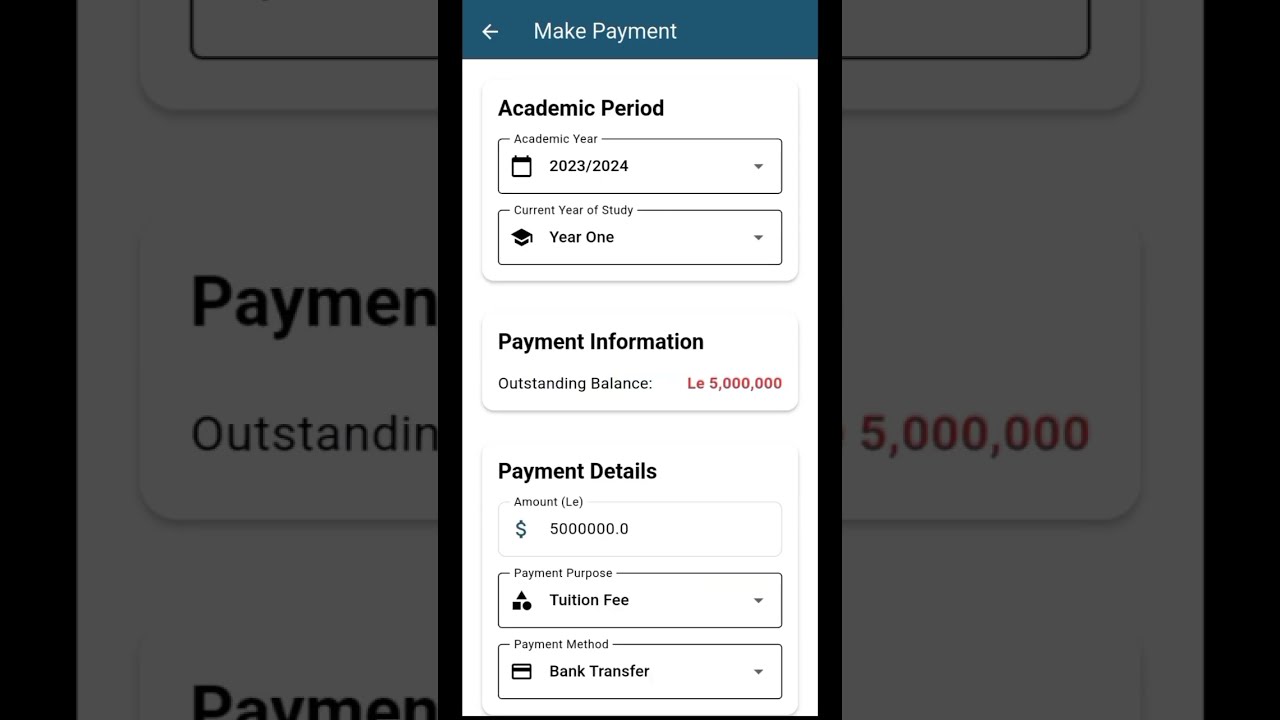 Demo of our mobile app