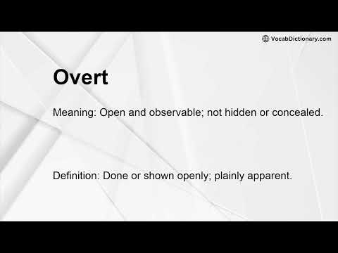 Overt Meaning