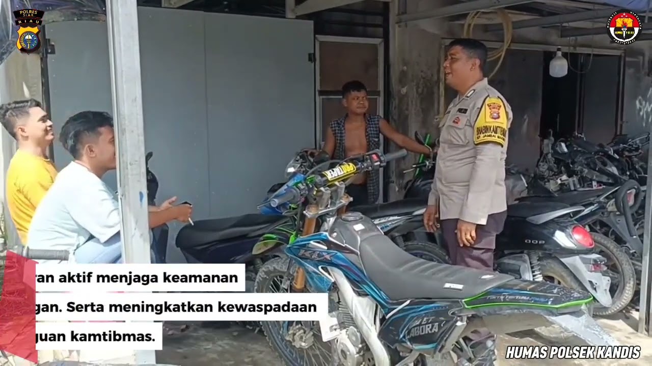 Kegiatan Sambang Masyarakat Oleh Bhabinkamtibmas Polsek Kandis dan Sampaikan Pesan Kamtibmas 