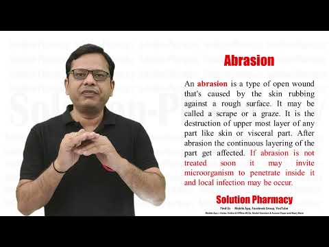 Abrasion | Medical Definition of Abrasion | Abrasion of Continuous Tissue | Pharmacy Dictionary