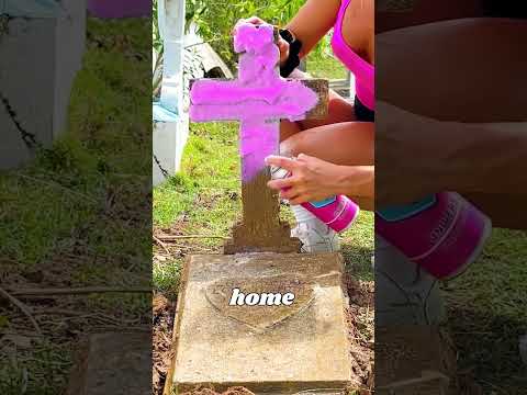 Cleaning a Tiny Baby Grave