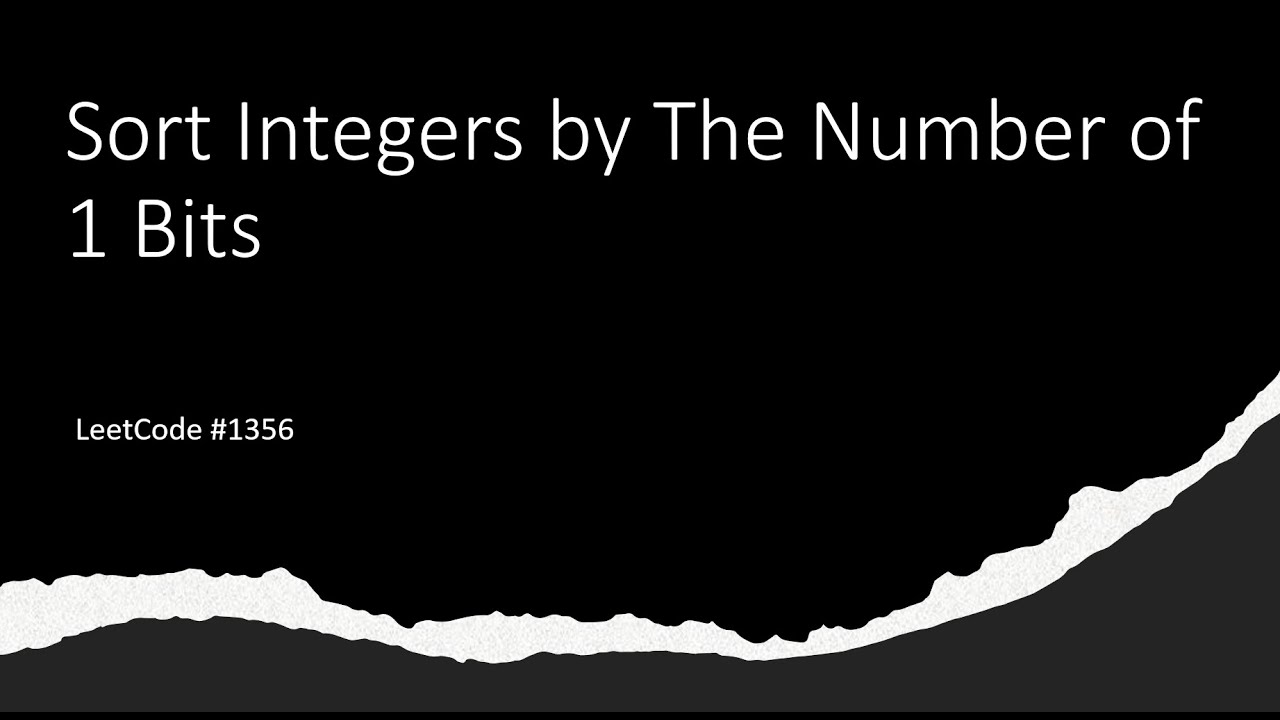 Sort Integers by the Number of 1 Bits - LeetCode 1356 - Java