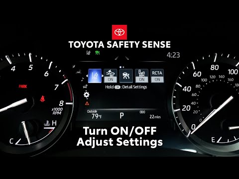 Toyota Safety Sense | How to turn ON/OFF and adjust settings