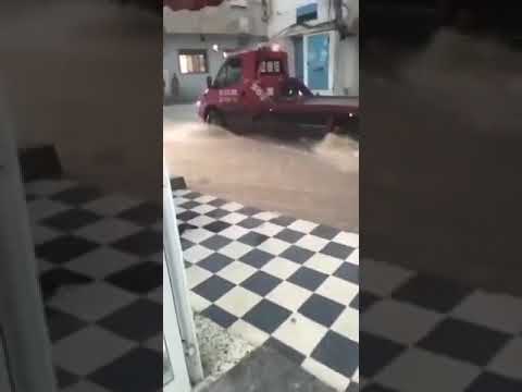 April 30, 2024 - Tunis, Tunisia, North Africa - Sudden floods overwhelm the city.