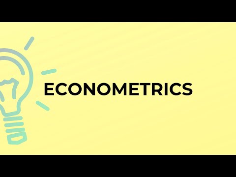 What is the meaning of the word ECONOMETRICS?