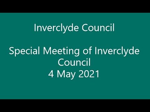 Special Meeting of Inverclyde Council 4 May 2021