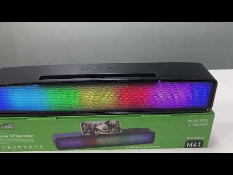 MZ M41 PORTABLE HOME TV SOUNDBAR Dynamic Thunder Sound 2200mAh Battery 10 W Bluetooth Soundbar
