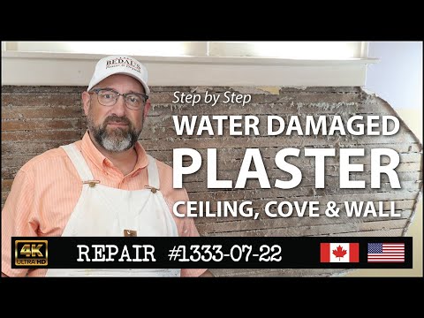 WATER DAMAGED PLASTER FIX