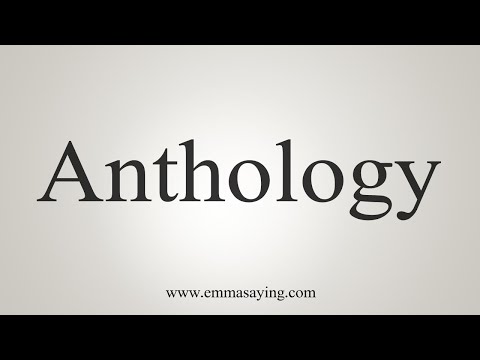 How To Say Anthology