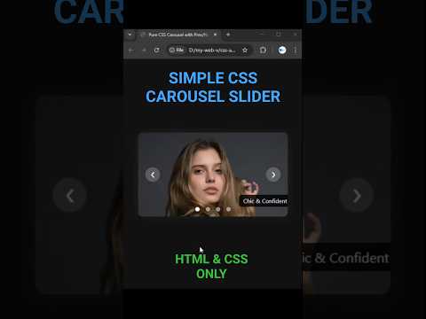 Code a Captivating CSS Carousel Slider in Under 5 Minutes!