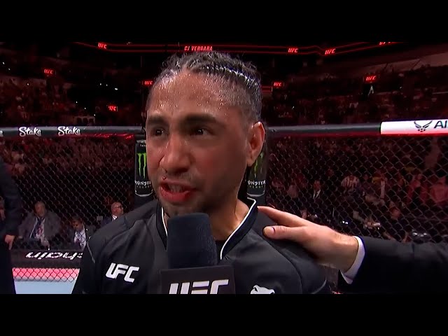 What inspirational message did CJ Vergara share in the octagon ...