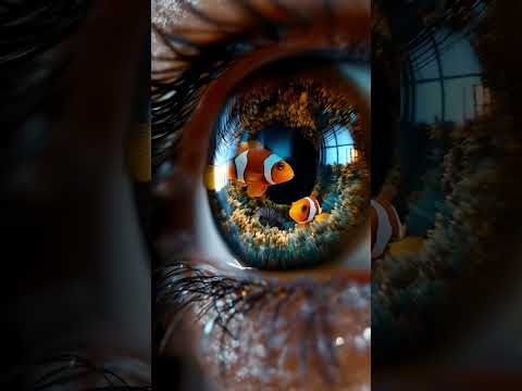 This Clownfish Eye Art is Surreal
