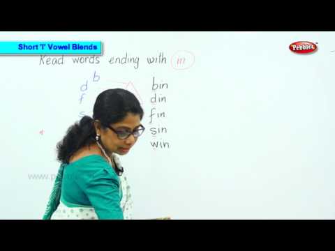 Learn Vowels | Short "I" Vowels Blends | Words Ending with "in" | Learn Phonics for kids