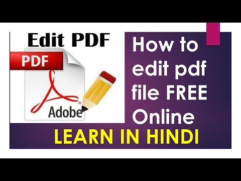 How to Edit PDF file free online free -pdfescape