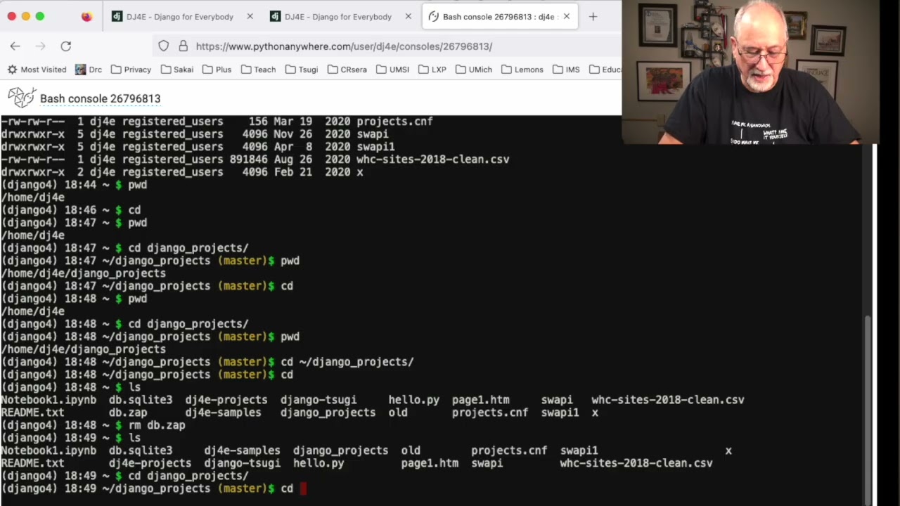 Using the Command Line Shell on PythonAnywhere (5.2)