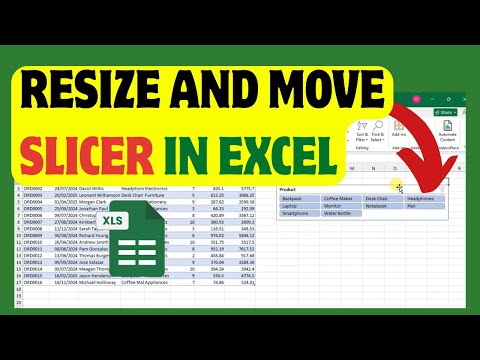 How To Resize And Move Slicer In Excel