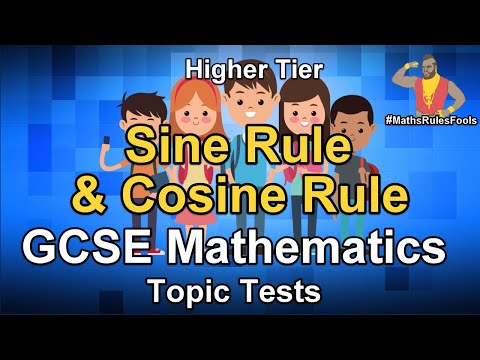Sine Rule / Cosine Rule / Area of Triangle (trigonometry) - GCSE Maths Topic Test (-)