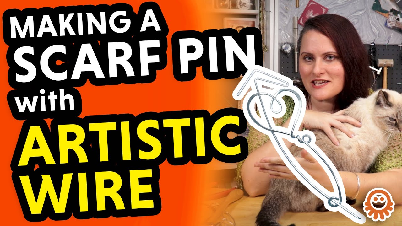 Ep16: How to Make a Scarf Pin with Artistic Wire!!!