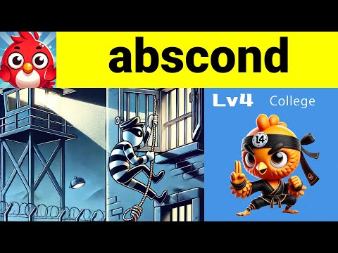 Abscond Pronunciation in American & British English - Meaning, Definition & Examples - absconding