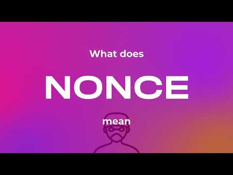 Nonce meaning