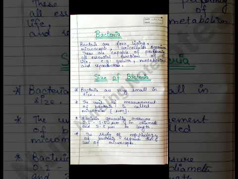 Bacteria | Microbiology | #bacteria #microbiology #nursing #notes #education #nursemanisha