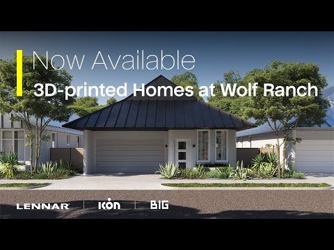First 3D-printed Homes Now Available at Wolf Ranch | ICON + Lennar + Co-designed by BIG