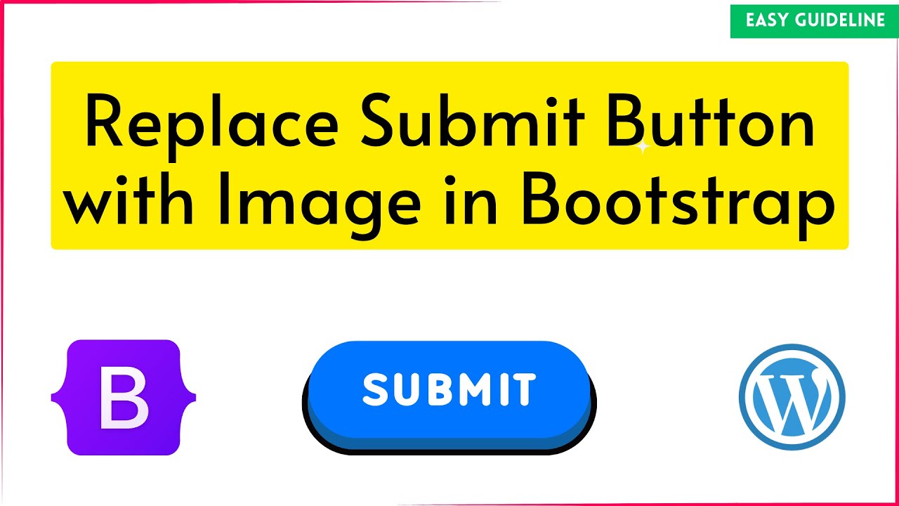 Replace Submit Button With Image in Bootstrap