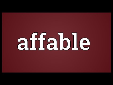 Affable Meaning