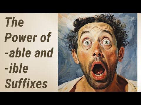 Making Words More 'Doable': A Dive into -able and -ible Suffixes