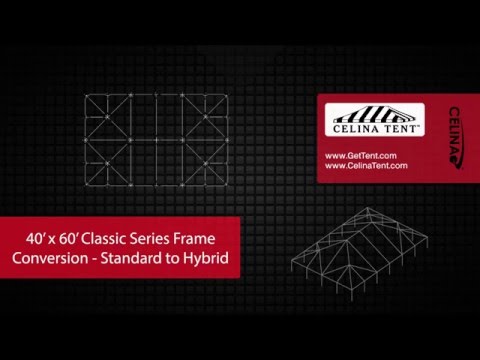 40'x60' Classic Series Frame Tent Hybrid Conversion