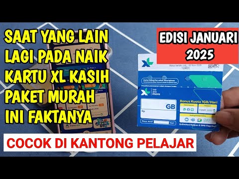 PAKET INTERNET MURAH KARTU XL 2025