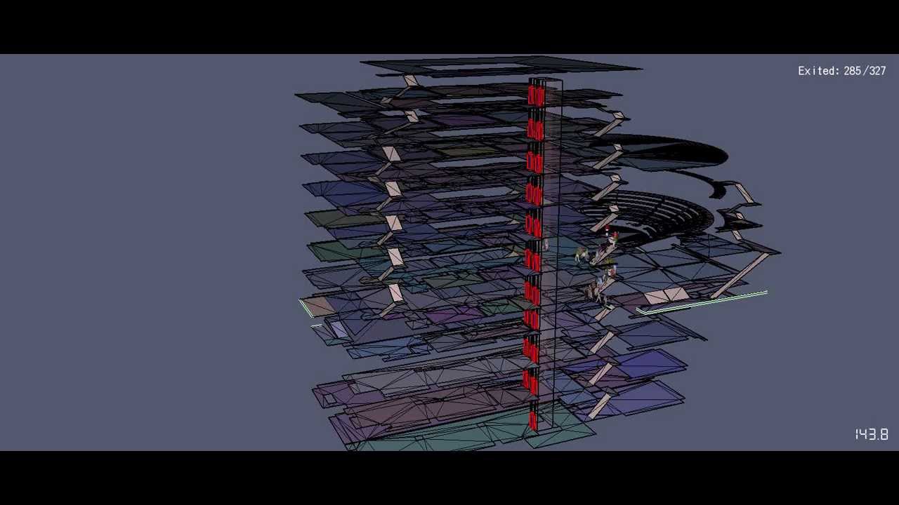 Evacuation Simulation with Pathfinder