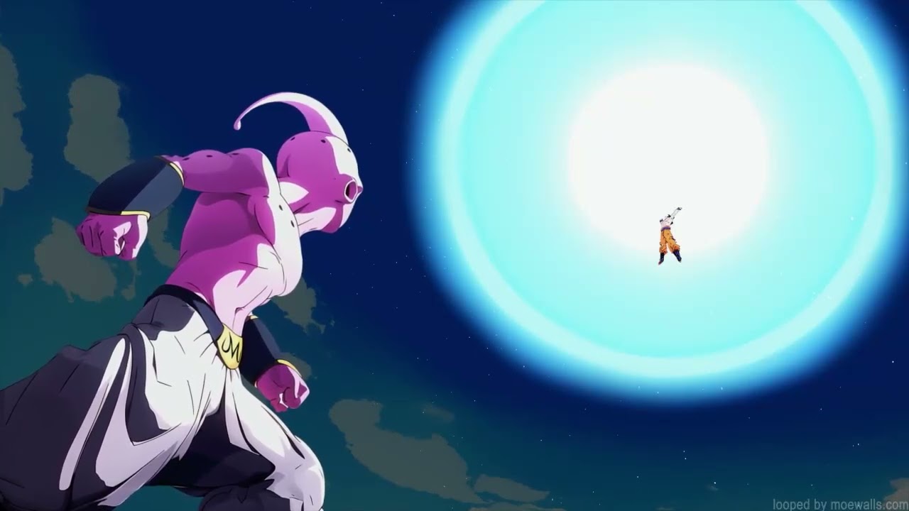 Goku Spirit Bomb Vs Kid Buu Live Wallpaper